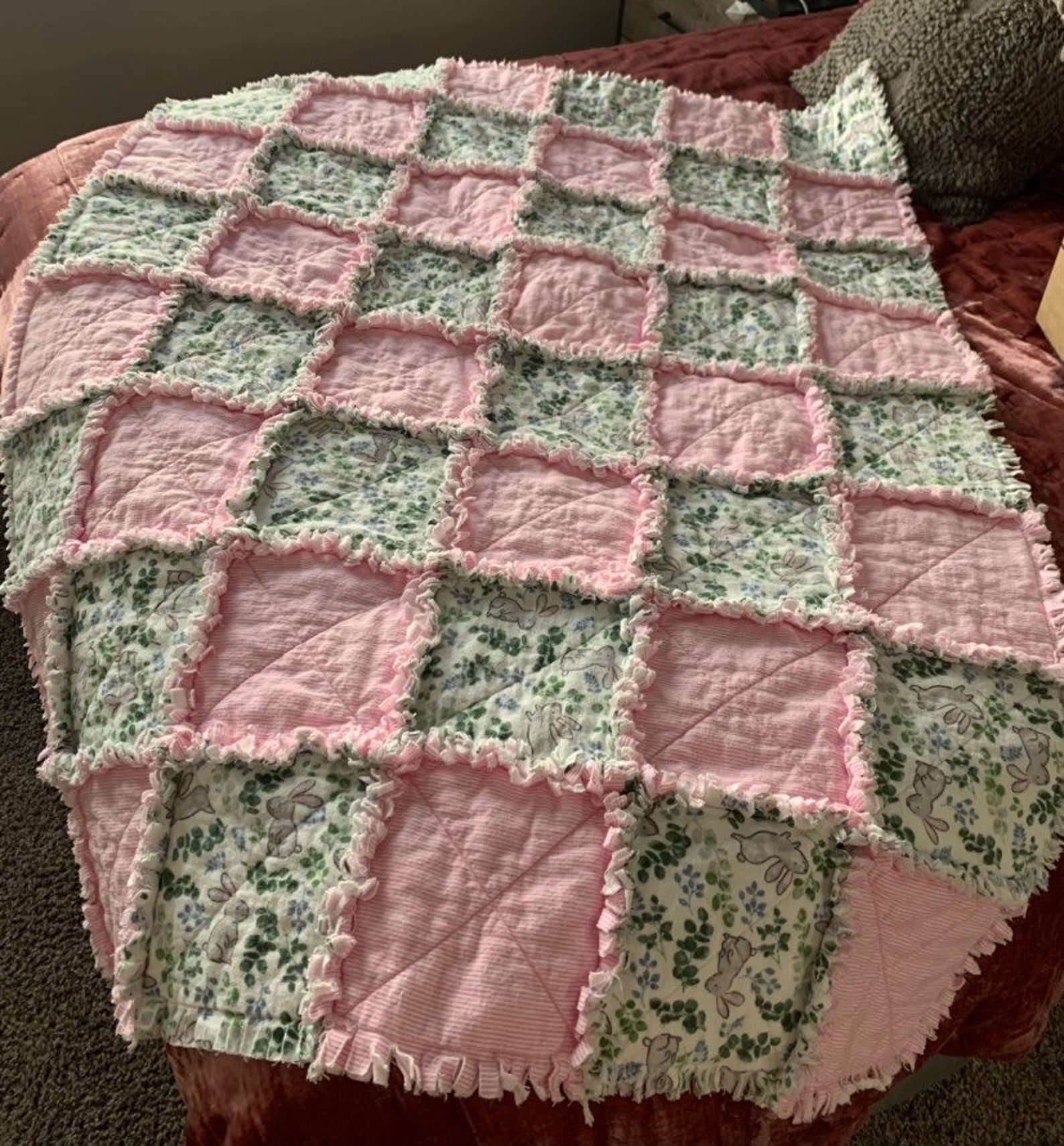 Custom Baby Rag Quilt, Made to Order Rag Quilt, Baby Shower Gift, Gift ...