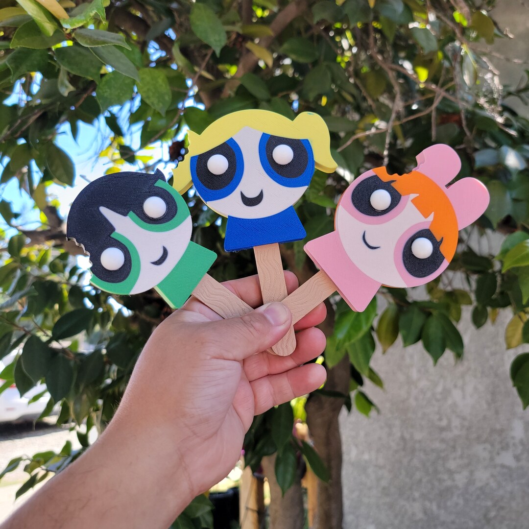 PPG Character Retro Popsicles w/magnets - Etsy