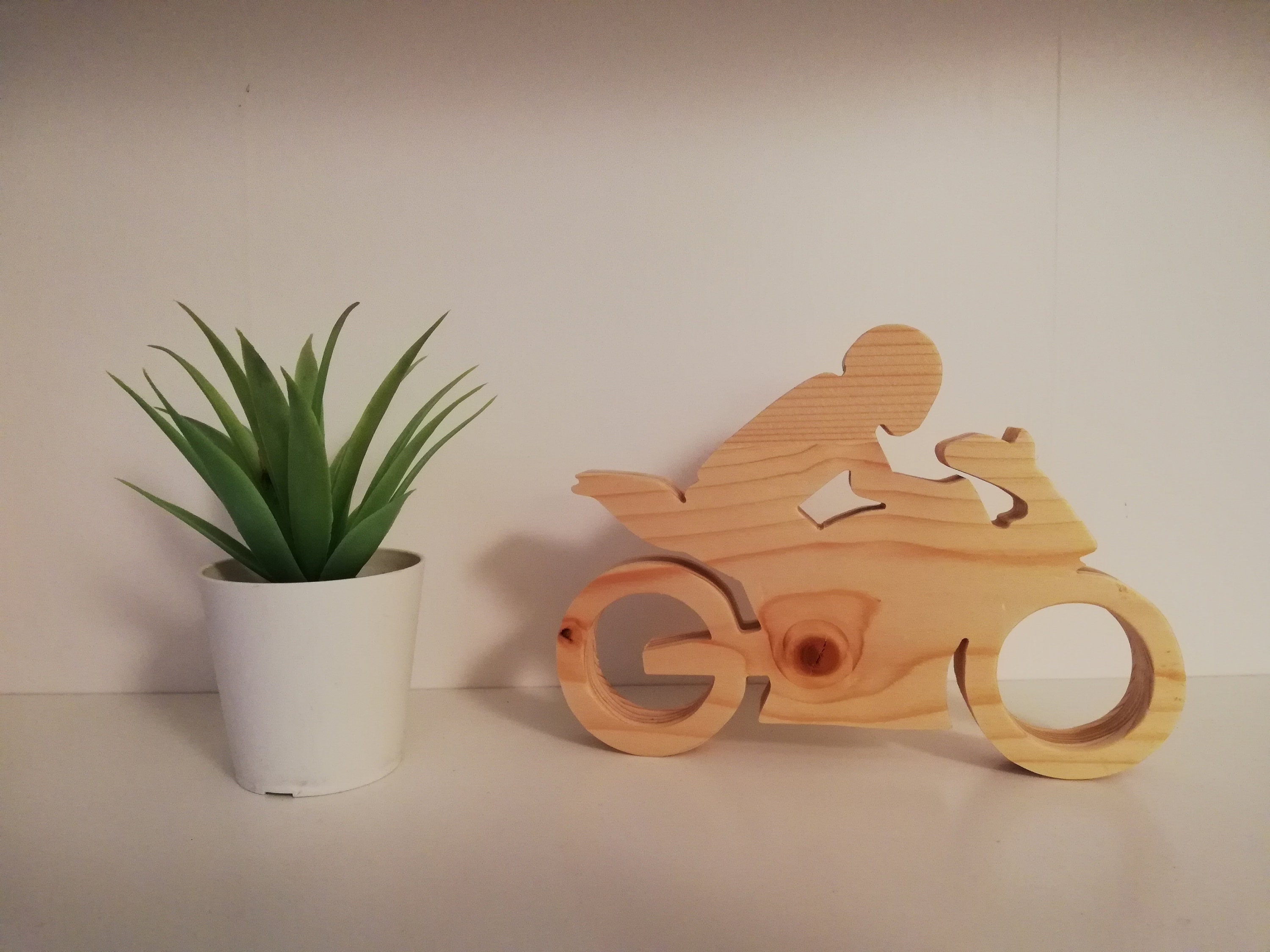 Wooden Motorcycle Rider Figure, Motorcycle Gift, Gift for Him, Gift for ...