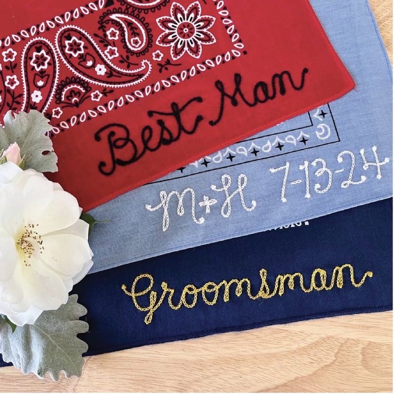 Monogrammed Bandana - Etsy