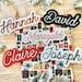 Name Patch With Cursive Script Font for Christmas Stocking | Handmade ...