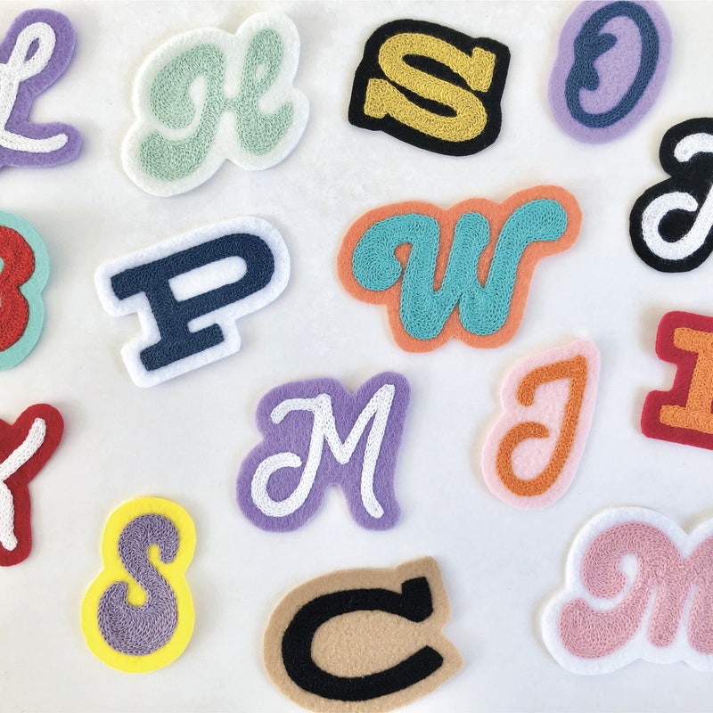 Iron on Letter Patches - Etsy