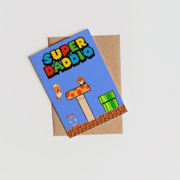 Super Daddio Fathers Day Card, Greeting Card, Father's Present, Daddy ...