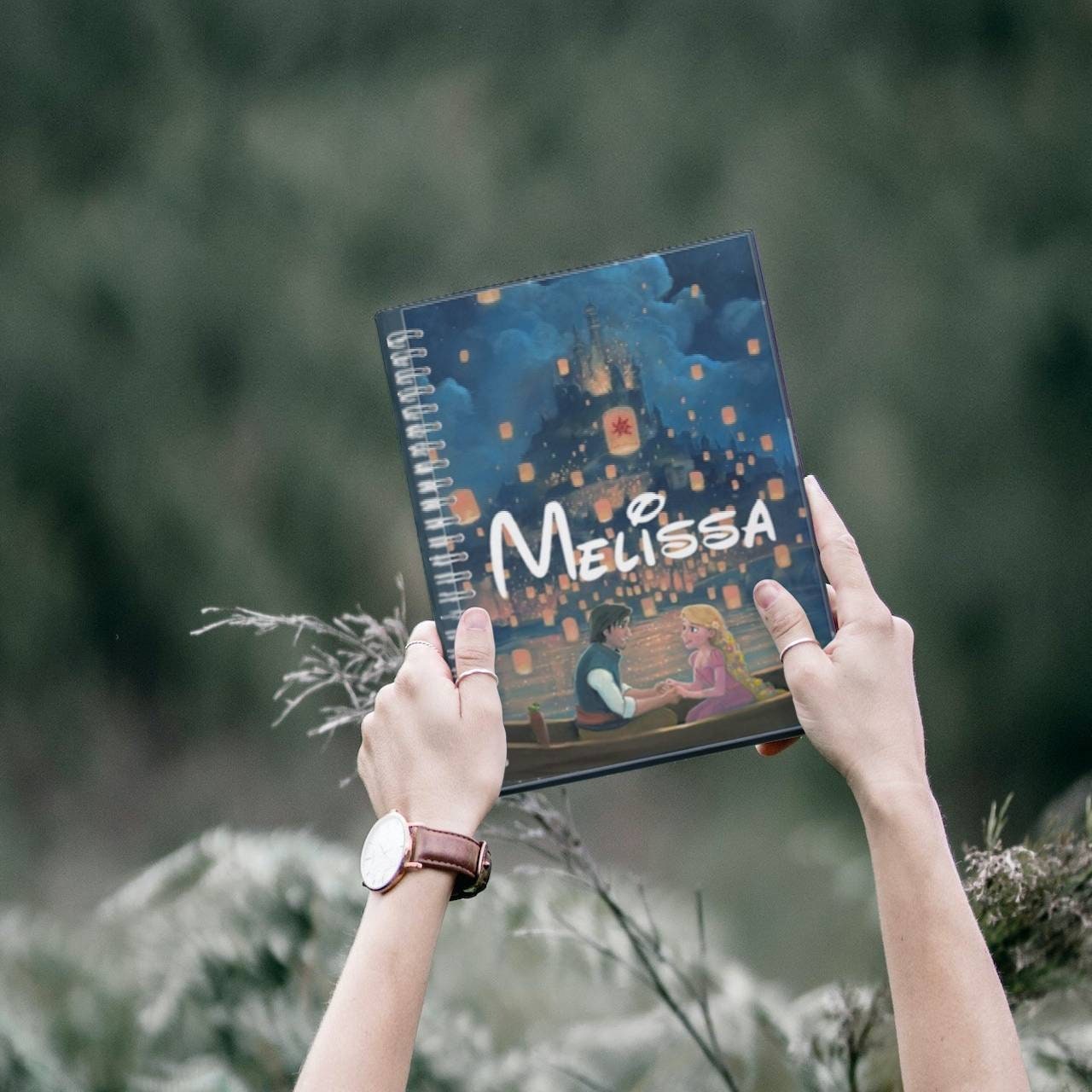 Personalised Tangled Notebook, Rapunzel Notebook, A5, Great Birthday or ...