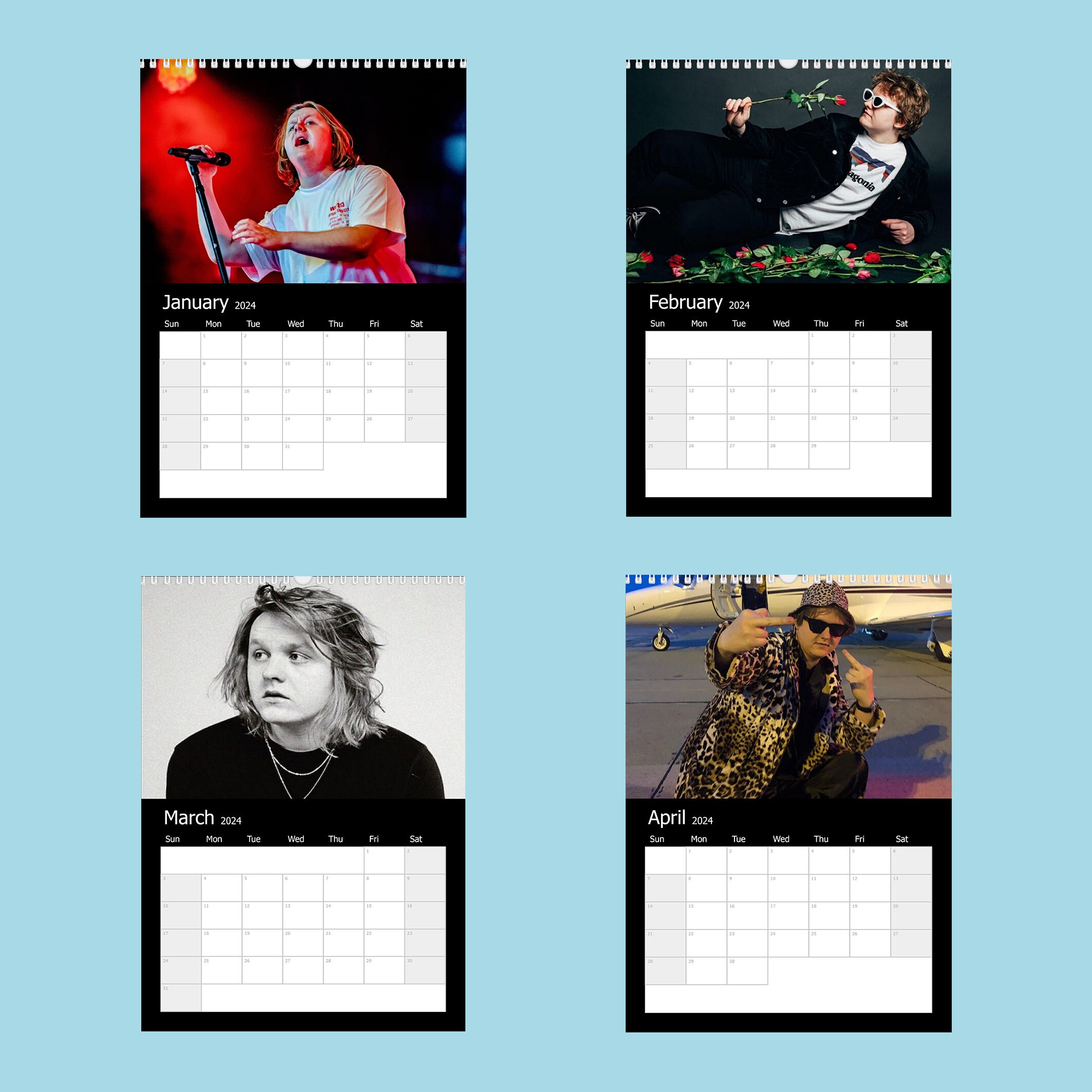 Lewis Capaldi Calendar A4 Wall Calendar Planner 2024, Celebrity Wall ...