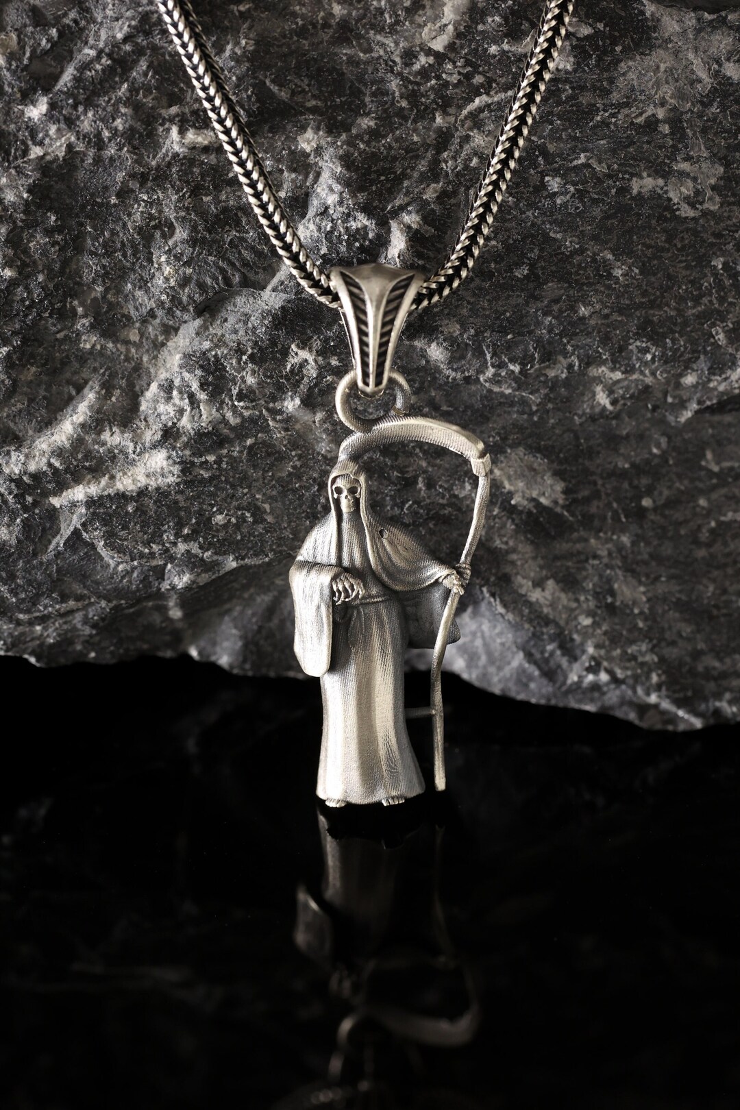 Grim Reaper Necklacegrim Reaper Pendant Necklace for - Etsy