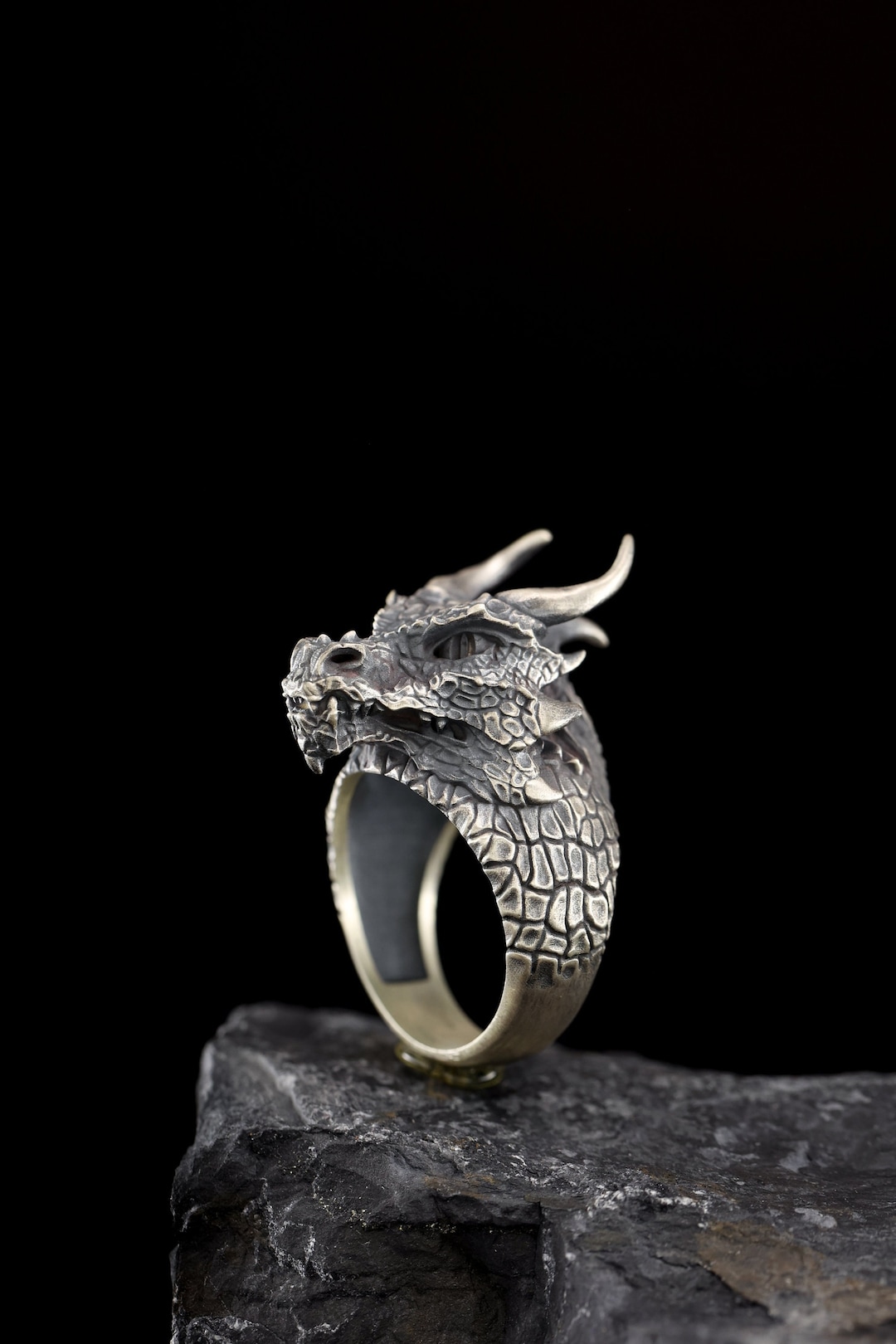 Dragon Ring Men,oxidized Dragon Ring,men Dragon Silver Ring,handmade ...