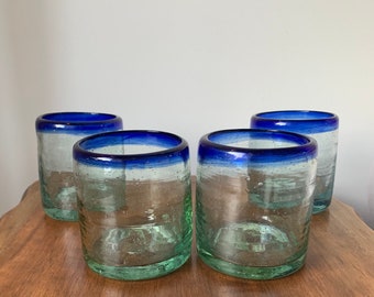 Blue Rim Tumblers - Etsy