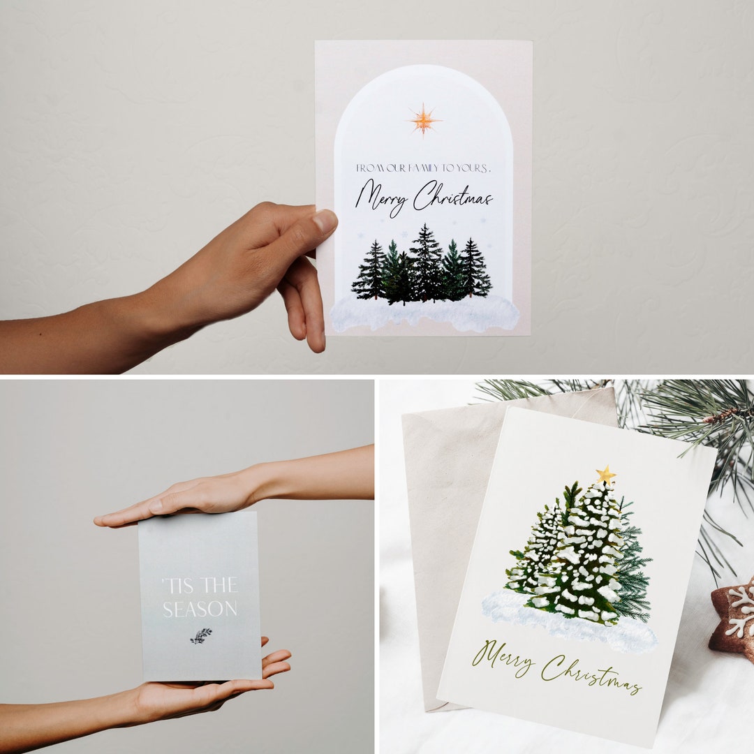 15 Premium Christmas Cards Bundle - Etsy
