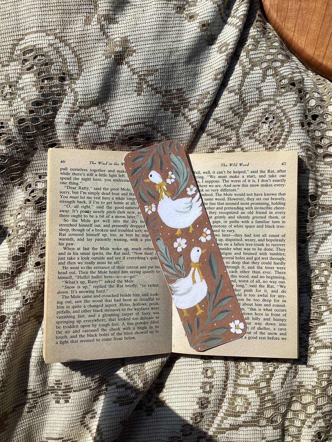 Cottagecore Summer Goose Bookmark - Etsy