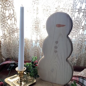 Rustic Wooden Snowman Holiday Decor -shelf Sitter- Desk Decor- - Etsy
