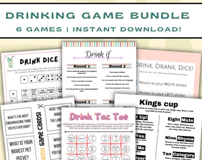 Left Right Drink Party Game, Drunk Dice Game, Drinking Games for Adults ...