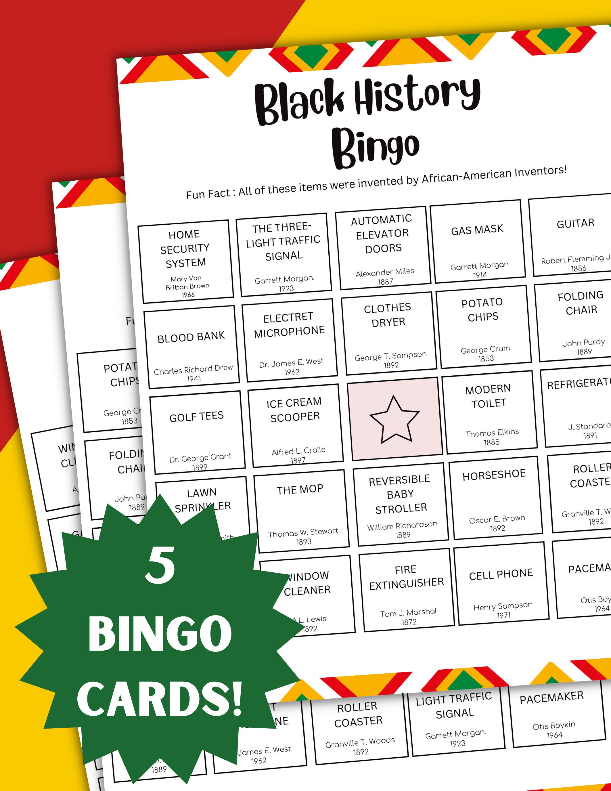 Black History Month Bingo, Black History Month Games, Black History ...