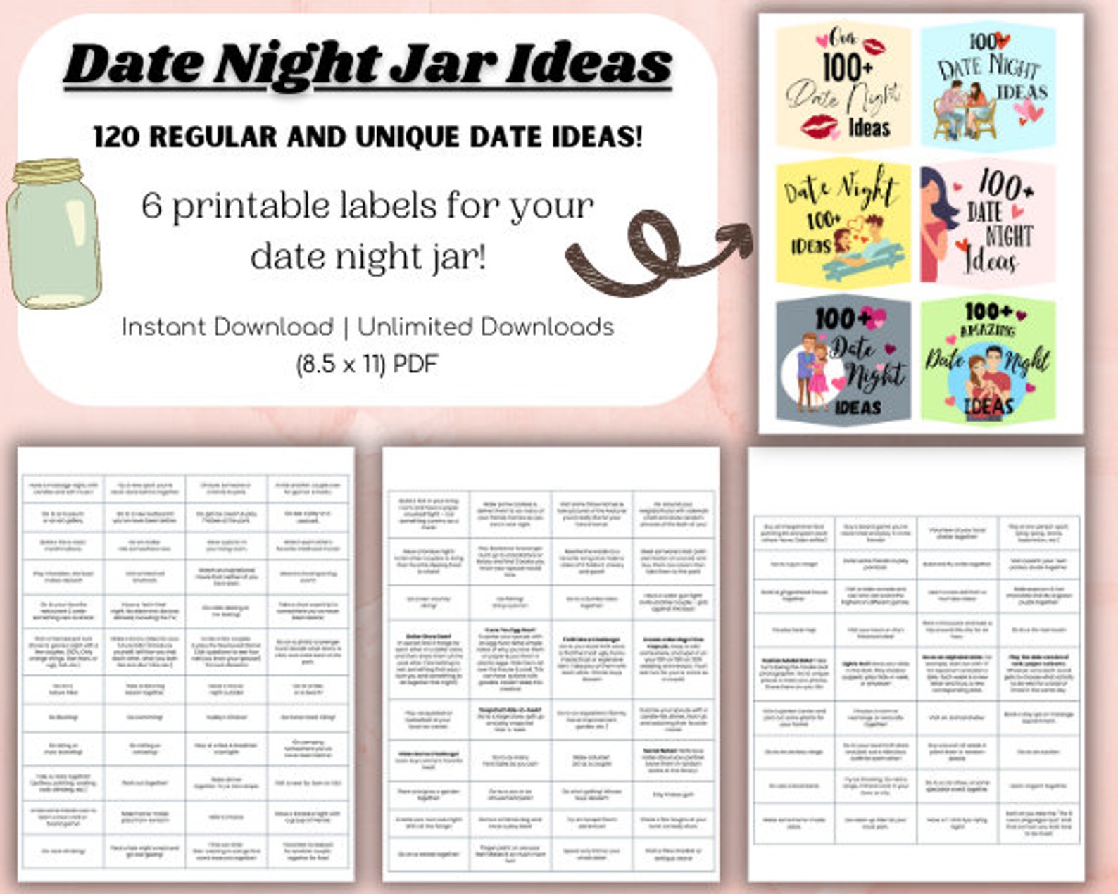 Printable Date Night Cards, Date Night Coupons, Editable Date Night ...