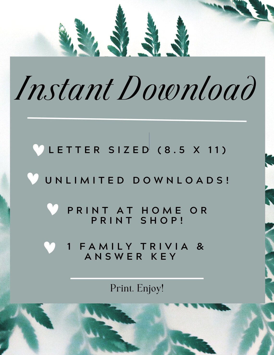 Family Trivia Game, Family Reunion Icebreaker, Family Reunion Game ...