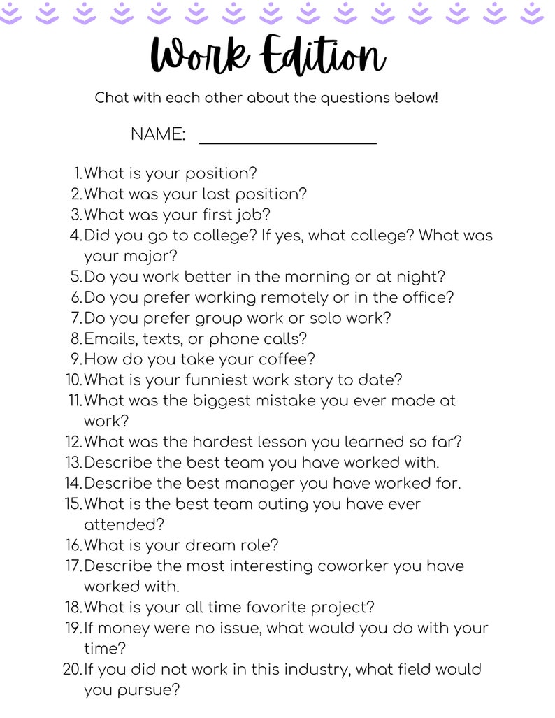 Office Party Game, Work Party Game, Team Building Game, Work Retreat ...