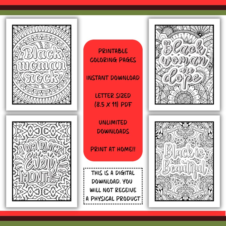 Black History Coloring Page, International Women's Day Games, Women's ...