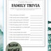 Family Trivia Game, Family Reunion Icebreaker, Family Reunion Game ...