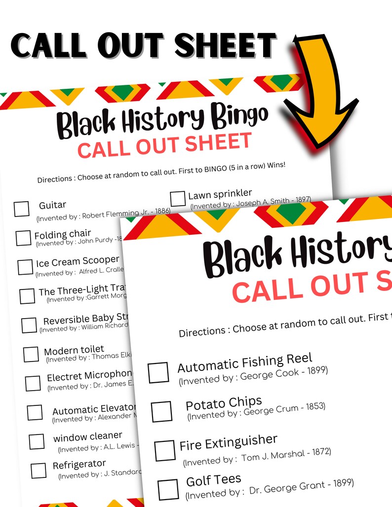 Black History Month Bingo Black History Month Games Black - Etsy