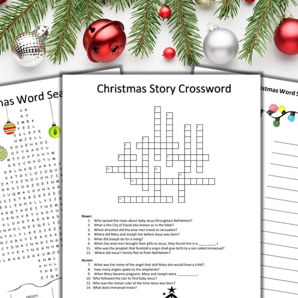 Printable Christmas Games - Etsy