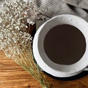 Distressed Vessel, Textured Matte Beige and White Hand-painted Vase - Etsy