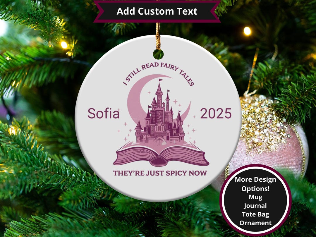 Spicy Fairy Tales Ornament: Castle in Book, Book Lover Gift - Etsy