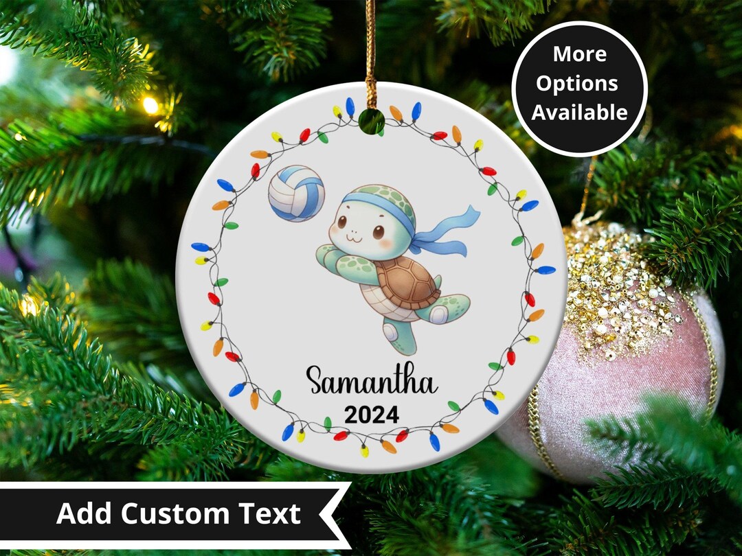 Volleyball Ornament, Volleyball Gifts, Volleyball Christmas Ornaments ...