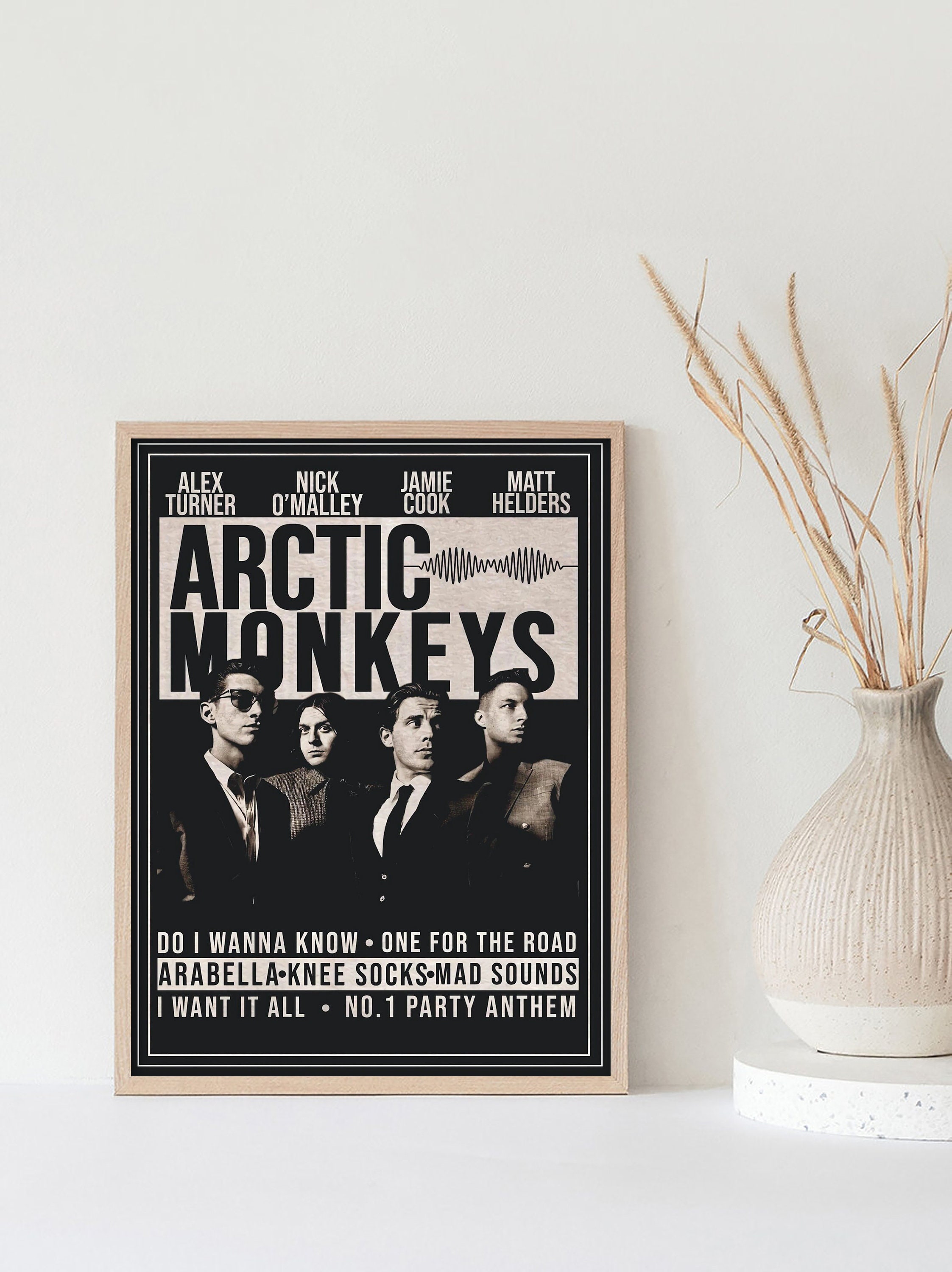 Arctic Monkeys Retro Album Cover - Arctic Monkeys Music Tour Poster ...