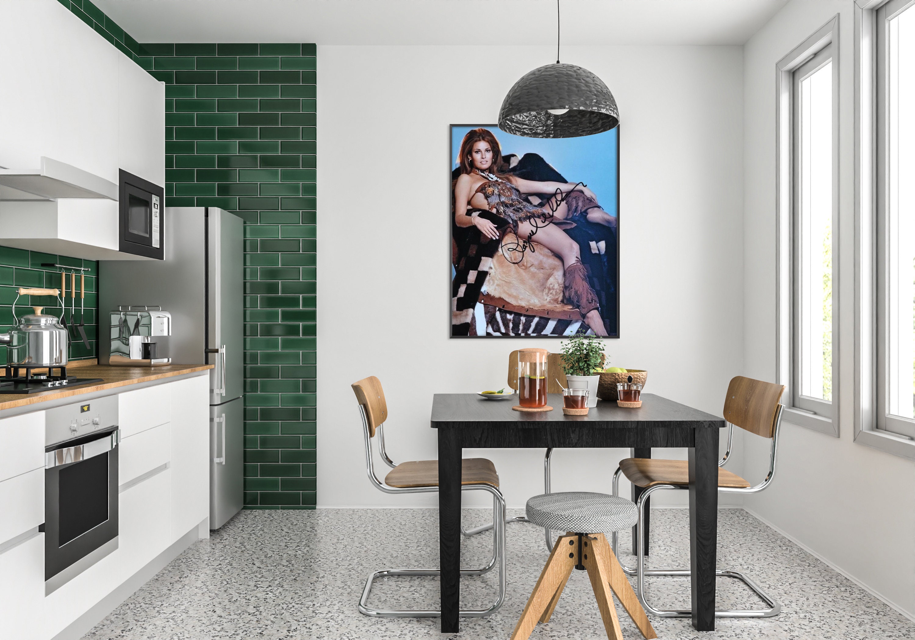 Raquel Welch Autographed Print - Raquel Welch One Million Years Poster ...