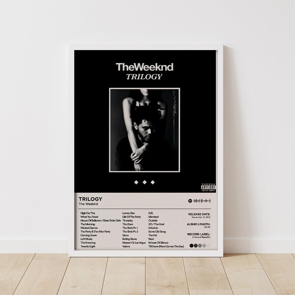 The Weeknd Trilogy Album Poster - Etsy
