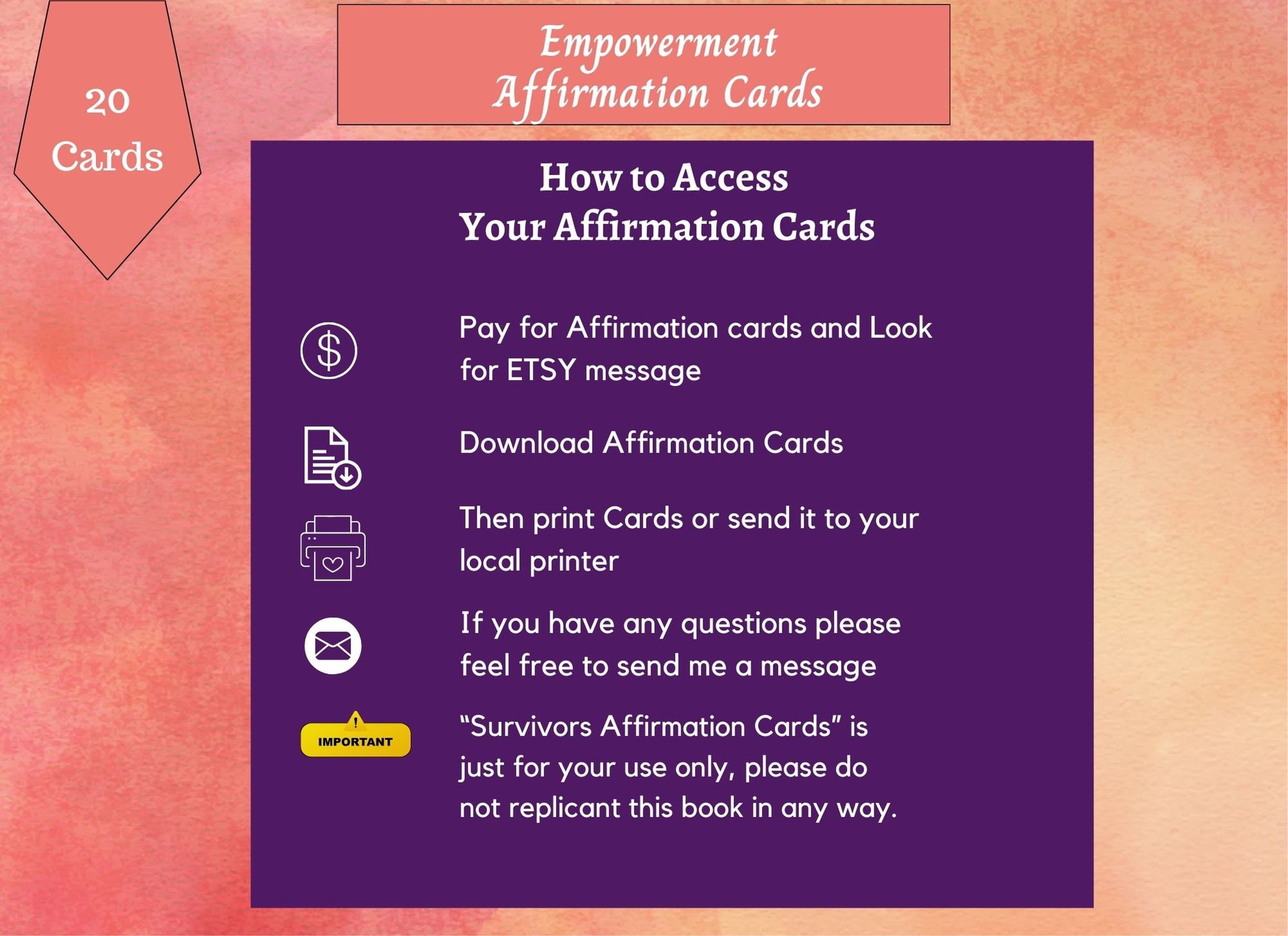 Printable Empowerment Affirmation Cards With Biblical Comfort ...
