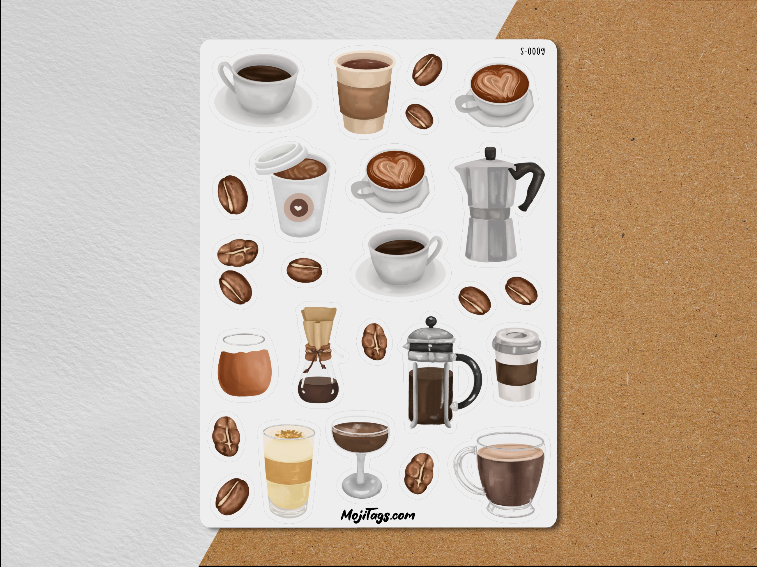 Coffee Sticker Sheet | Bullet Journal Stickers, Scrapbook Stickers ...