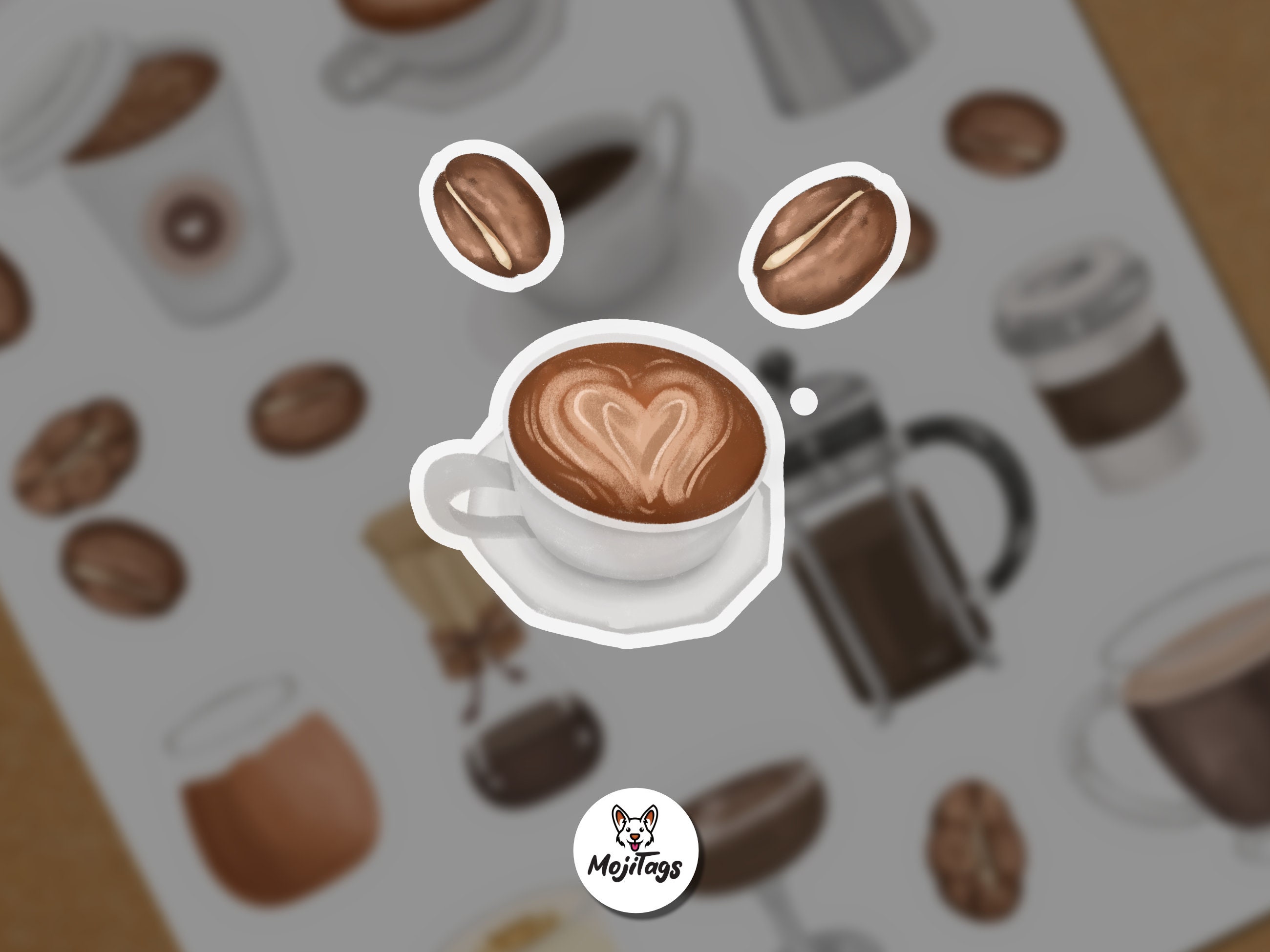 Coffee Sticker Sheet Bullet Journal Stickers Scrapbook - Etsy