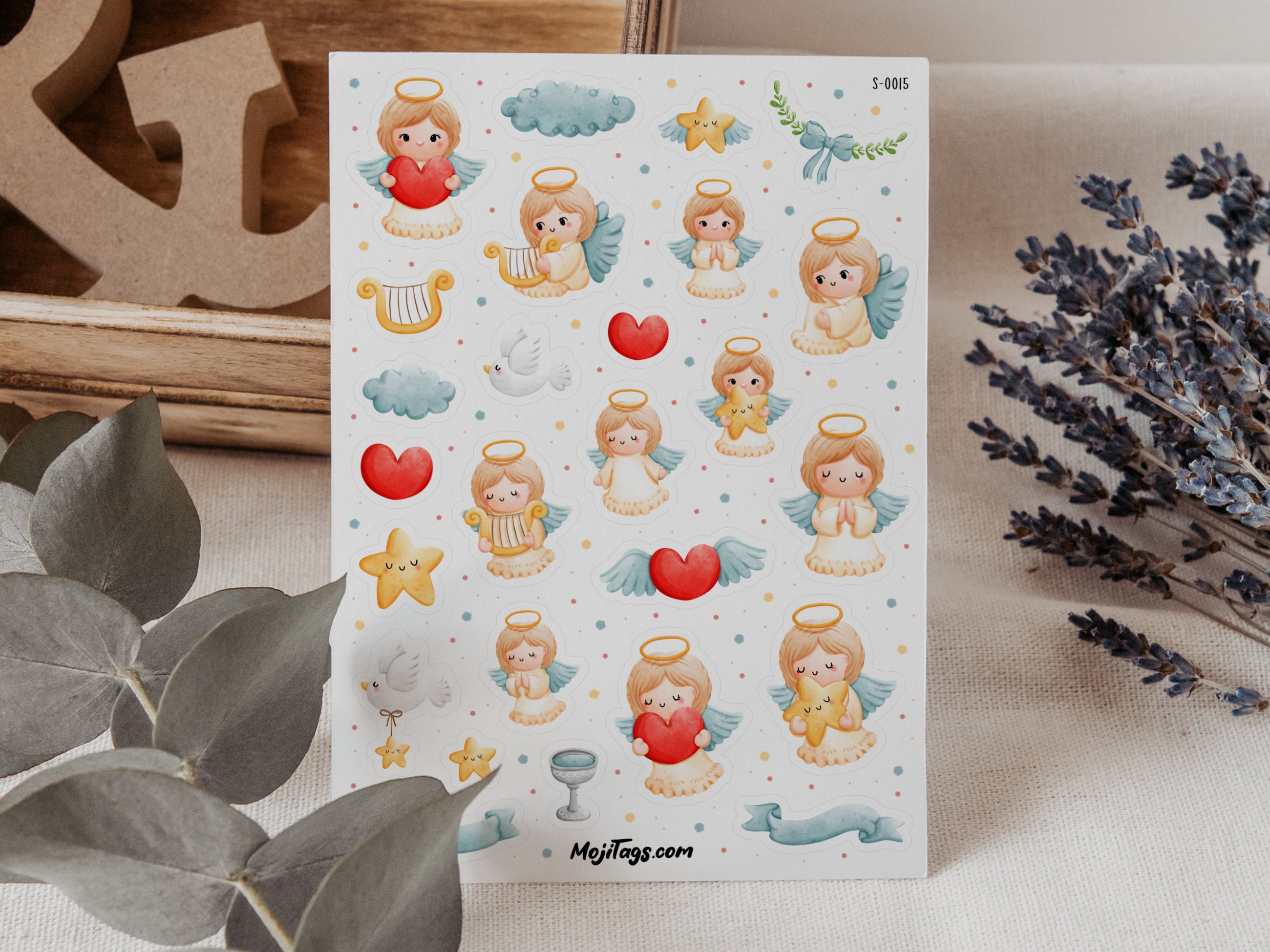 Angel Stickers Sticker Sheet Bullet Journal Scrapbook Planner Sticker ...