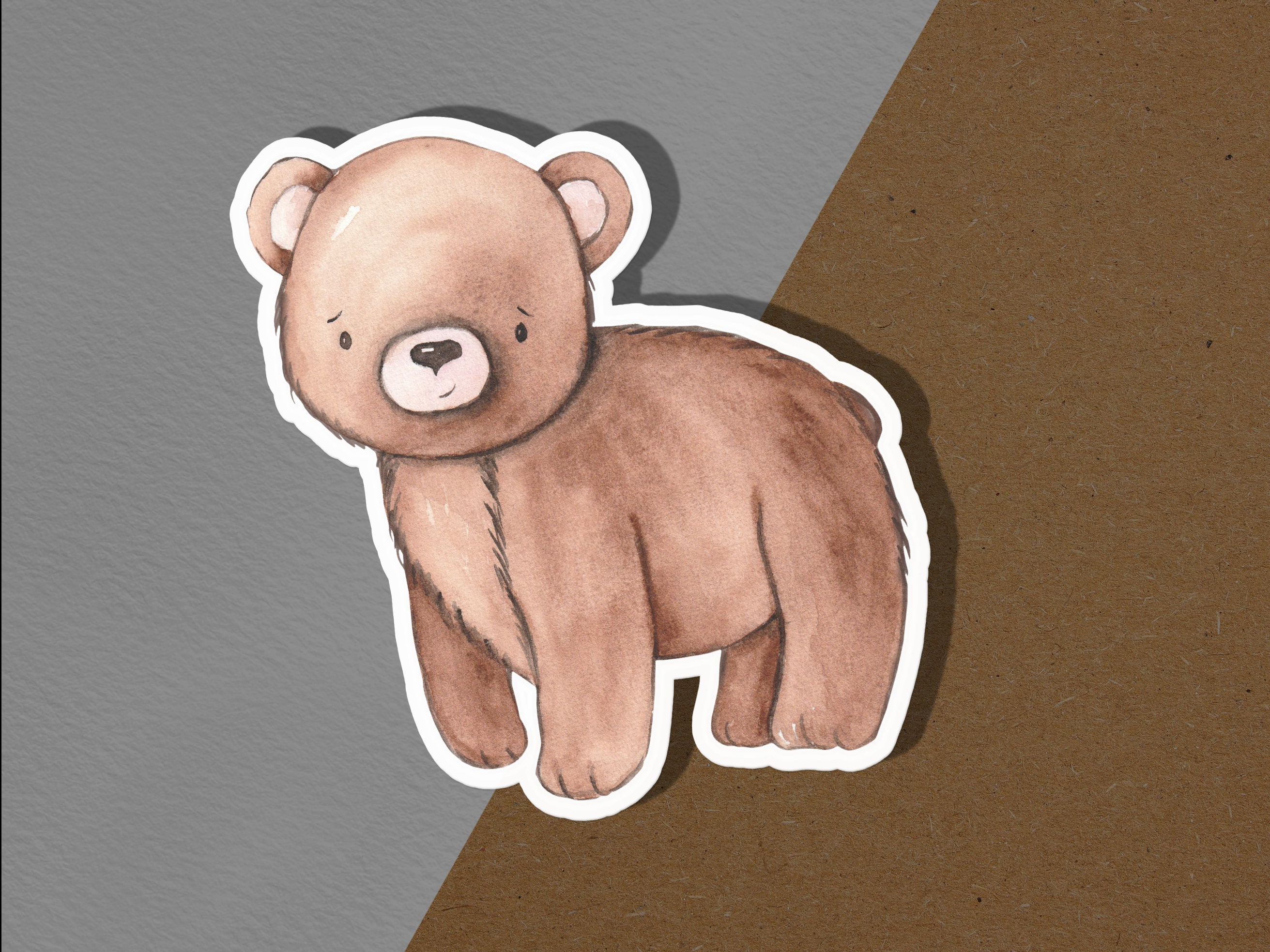 Bear Vinyl Sticker Bullet Journal Stickers, Scrapbook Stickers, Planner ...
