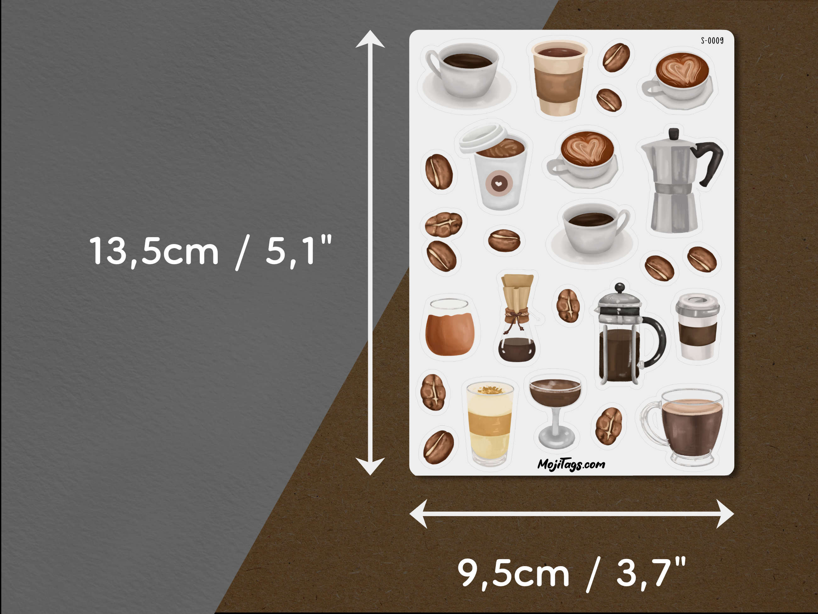 Coffee Sticker Sheet Bullet Journal Stickers Scrapbook - Etsy