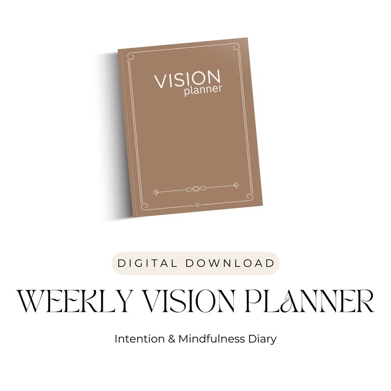Digital Vision Board Planner, Yearly Goal Planner, Digital Monthly ...