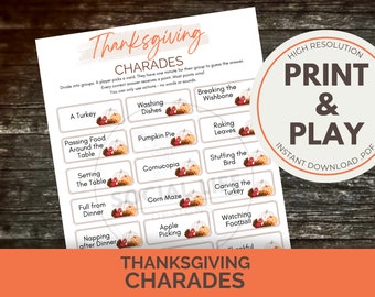Printable Charades for Kids - Etsy