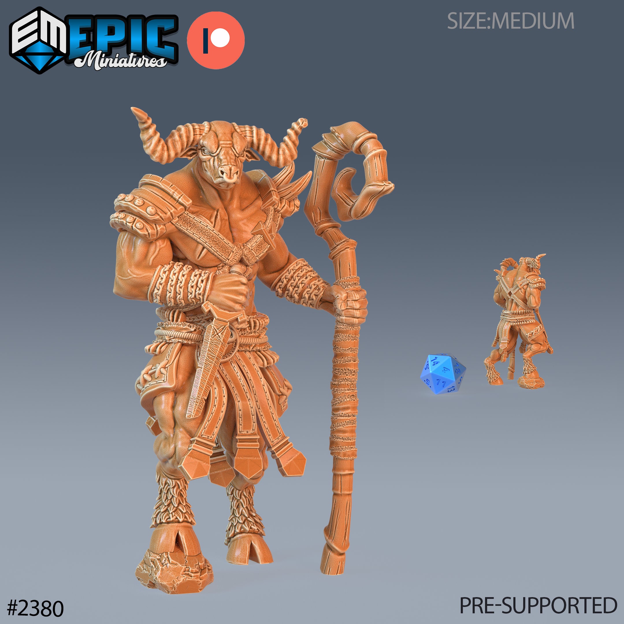 Minotaur Adventurer - Epic Miniatures | Medium - Etsy
