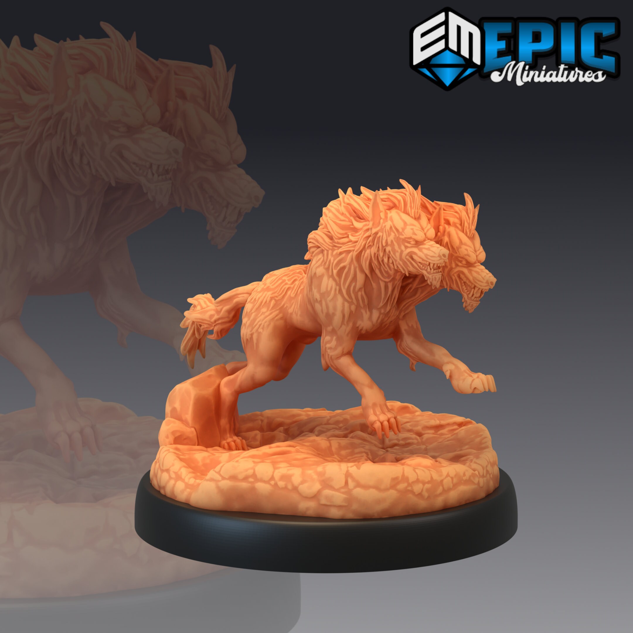 Death Dog - Epic Miniatures | Medium - Etsy