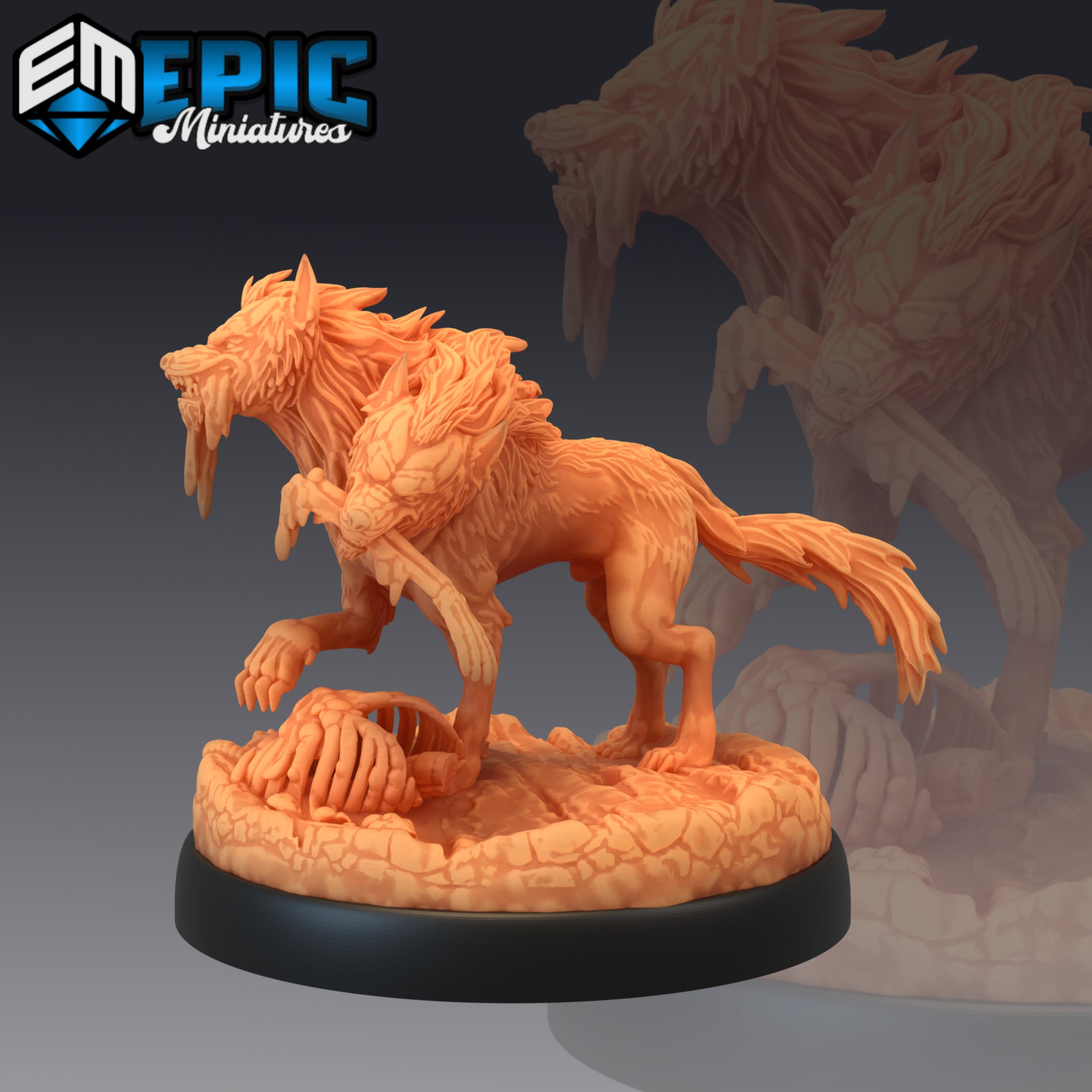 Death Dog Epic Miniatures Medium - Etsy