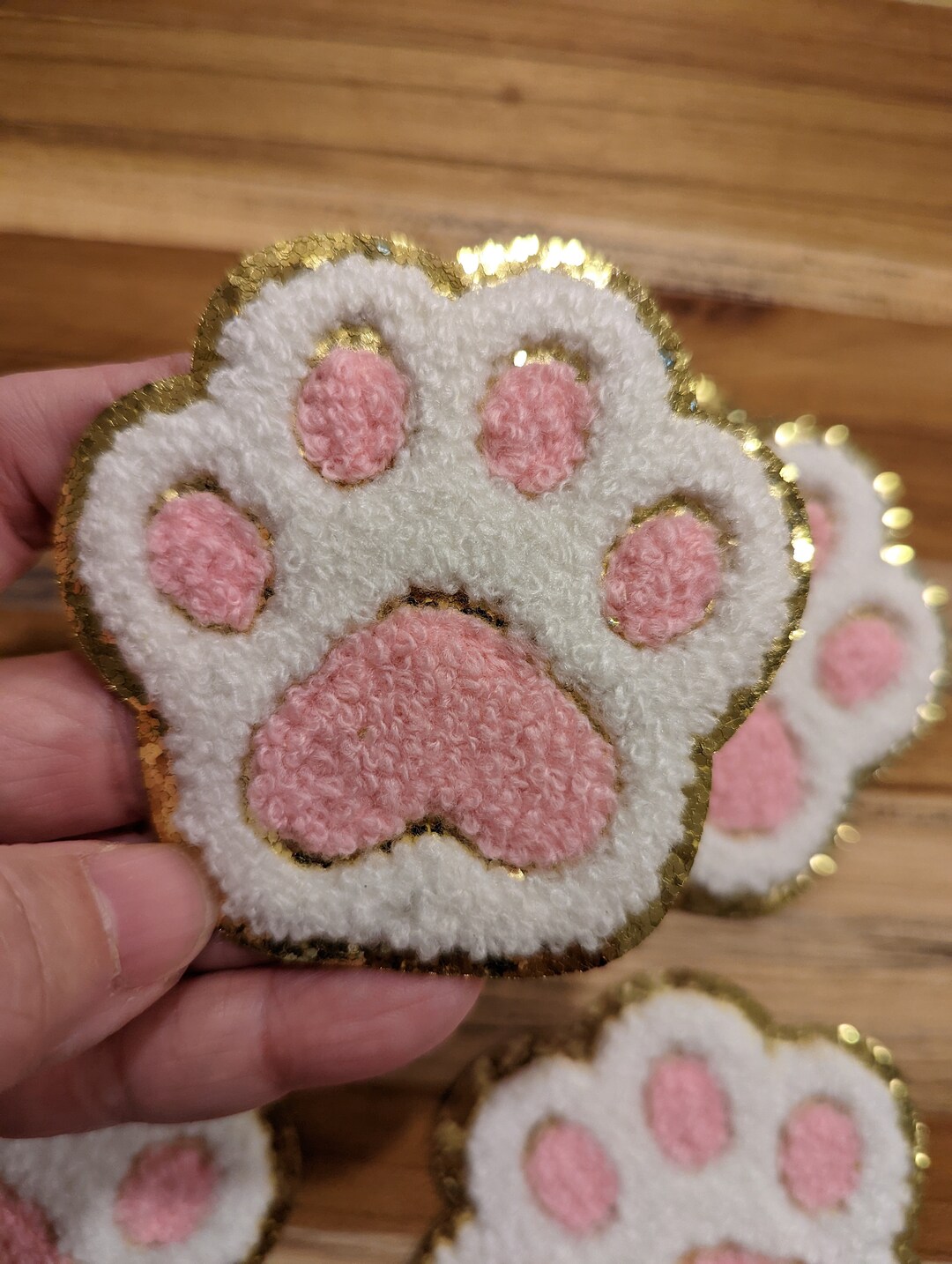 Meow....the Fuzzy Paw Iron-on Patch - Etsy