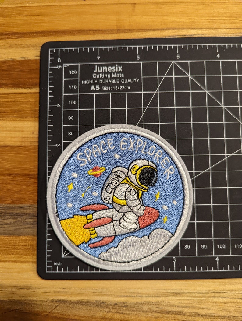Astronaut Pattern Fun and Colorful Iron-on Patches (pack of 7) - Etsy