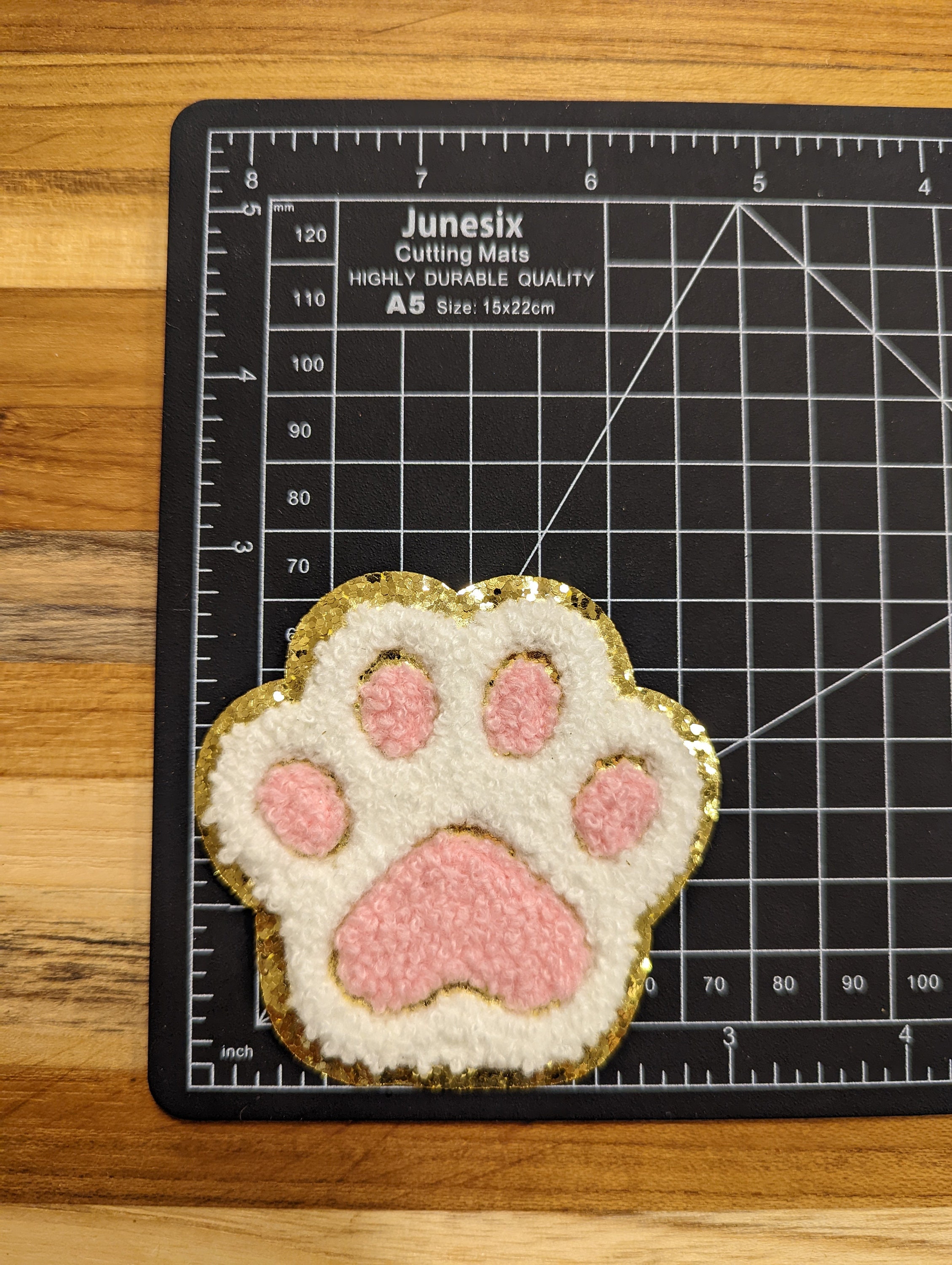 Meow....the Fuzzy Paw Iron-on Patch - Etsy