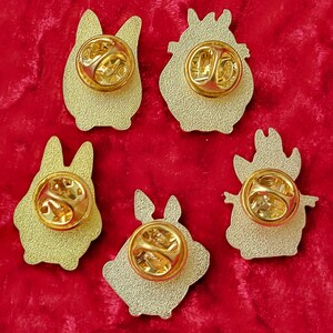 Anime Animation 5pc Pin Set Chibi Chubby Cute Collectible Totoroe Movie ...