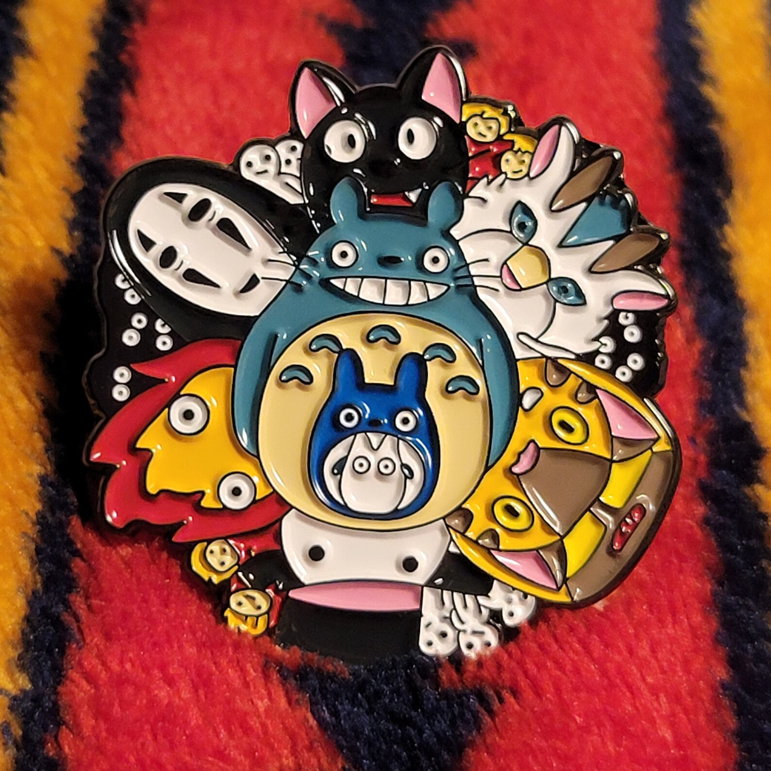 Anime Friends Hard Enamel Pin: To-toro/Jiji.Cat/Cal.cifer - Etsy 日本