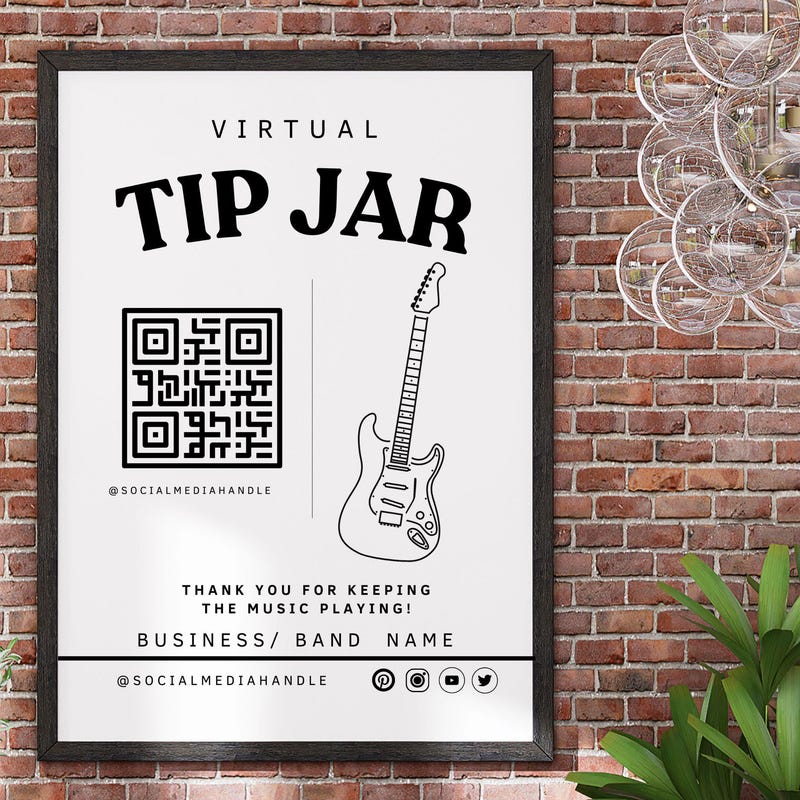 Tips Appreciated Sign - Etsy
