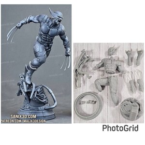 Wolverine Fan Art Model Unpainted Model Kit Sanix3d Model 3D Printed ...