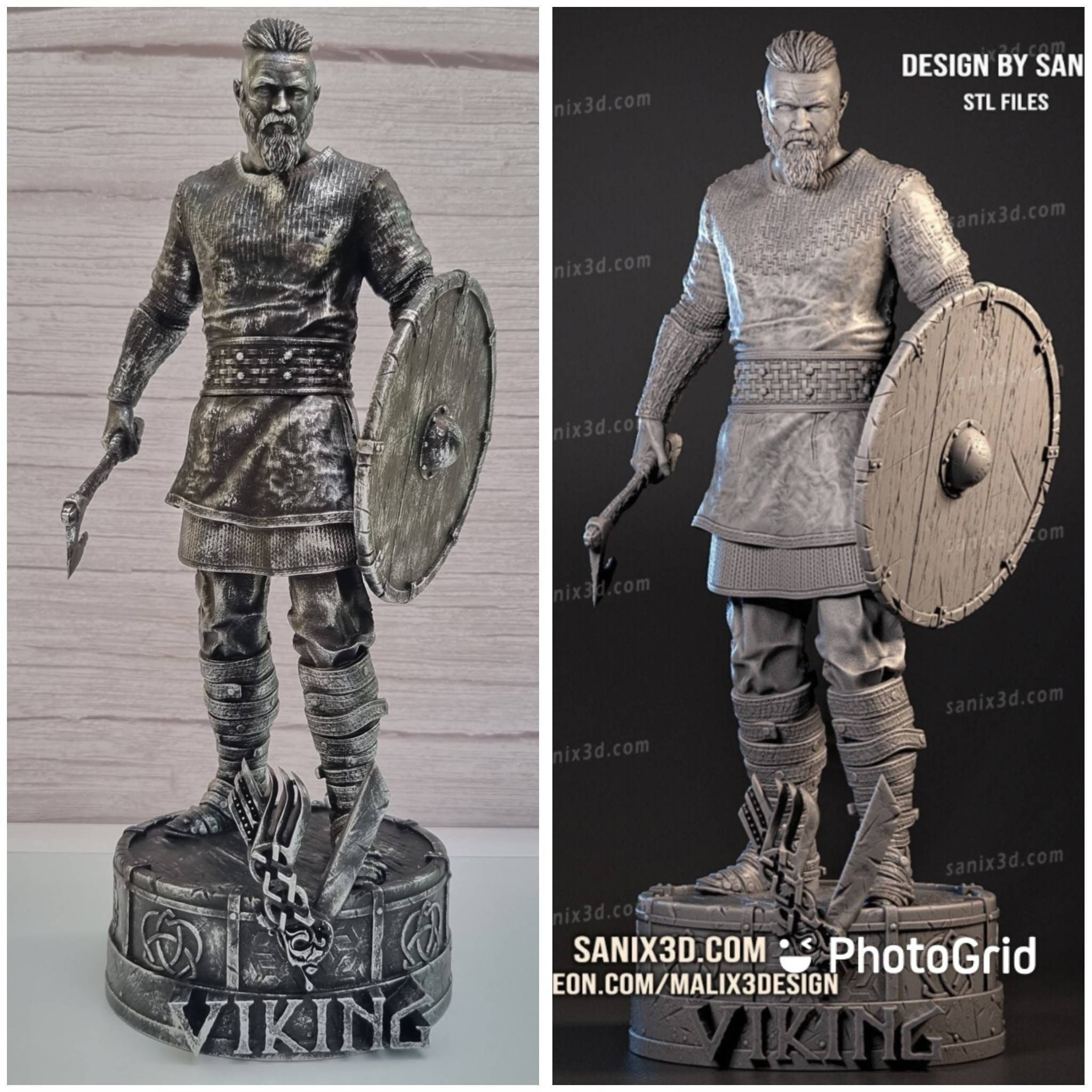 1/8 or 1/10 Scale Viking Ragnar Lothbrok Fan Art Model - Etsy UK