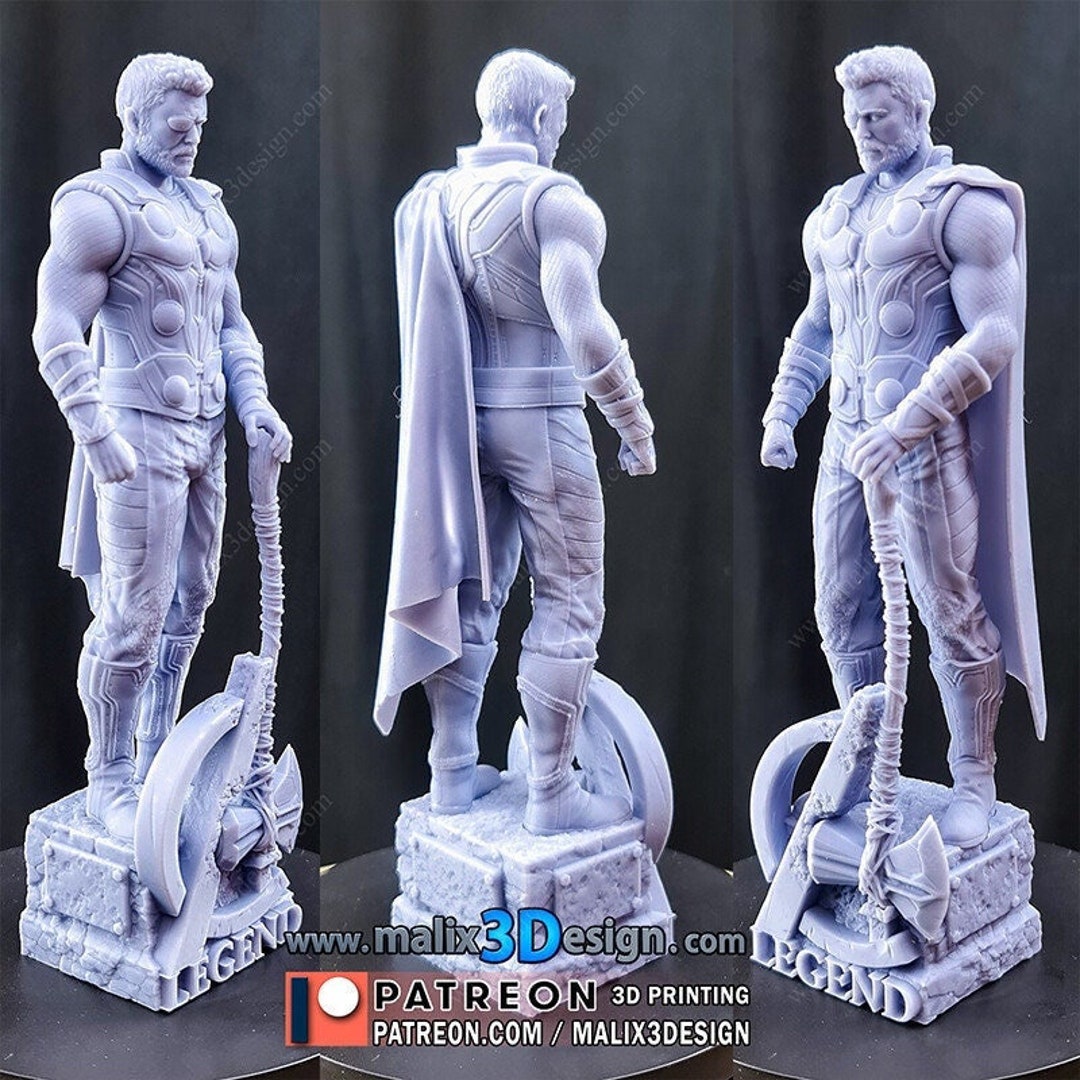 Thor Fan Art Unpainted Model Kit From Sanix3d 1/10 Scale Free Postage ...